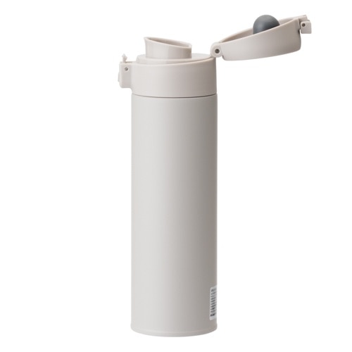 [取寄10]軽量ワンタッチマグボトル520ml GY [1個][4589458480573]: PCボンバー