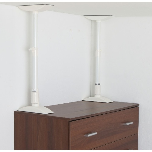 家具転倒防止伸縮棒M KTB-40 ホワイト [2本入]: PCボンバー