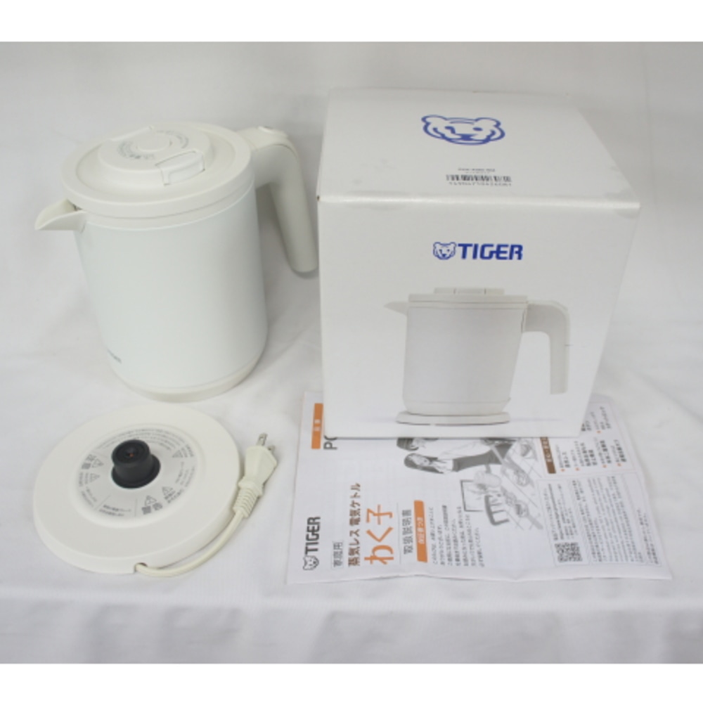 [展示品B]蒸気レス電気ケトル わく子 PCK-A080-WM マットホワイト: PCボンバー